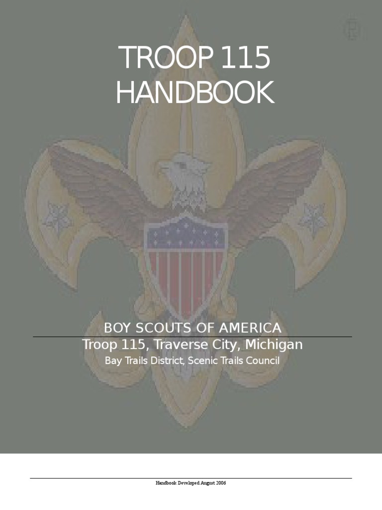 Troop 115 Handbook | Download Free PDF | Boy Scouts Of America | Scouting
