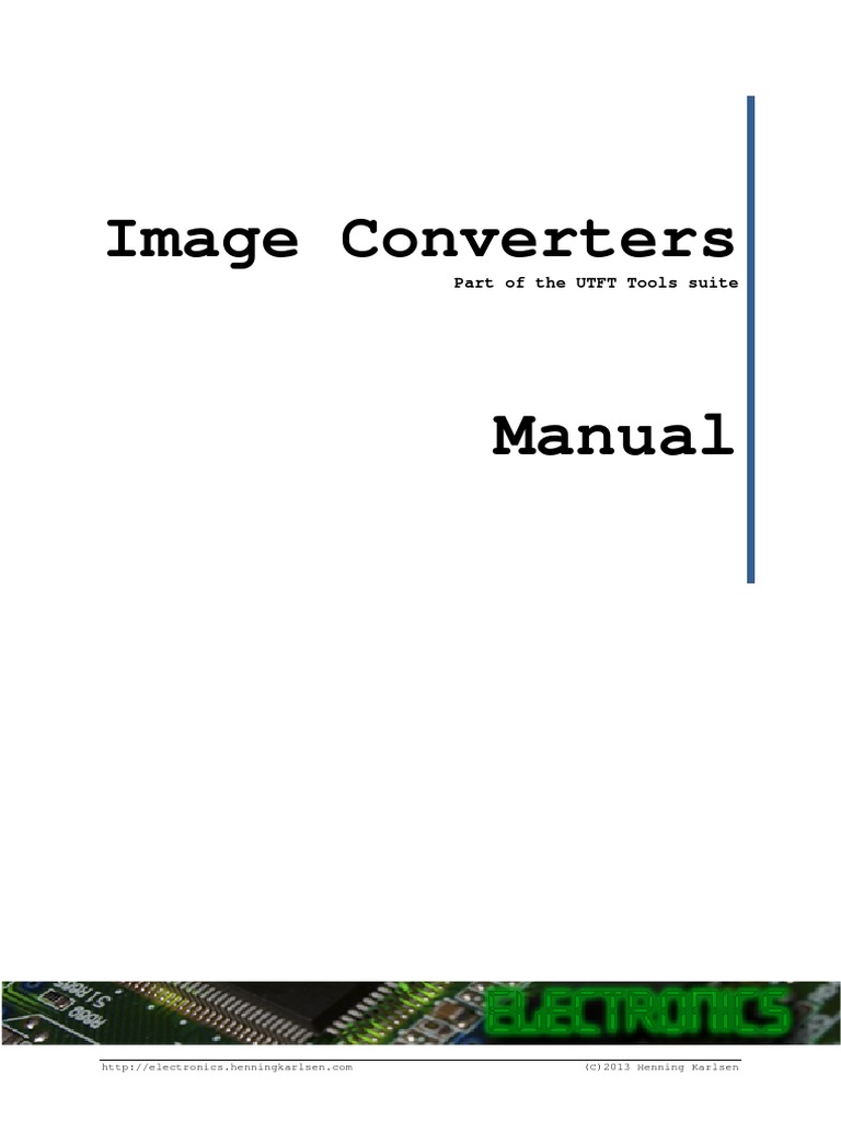 UTFT Image Converters | PDF | Computing