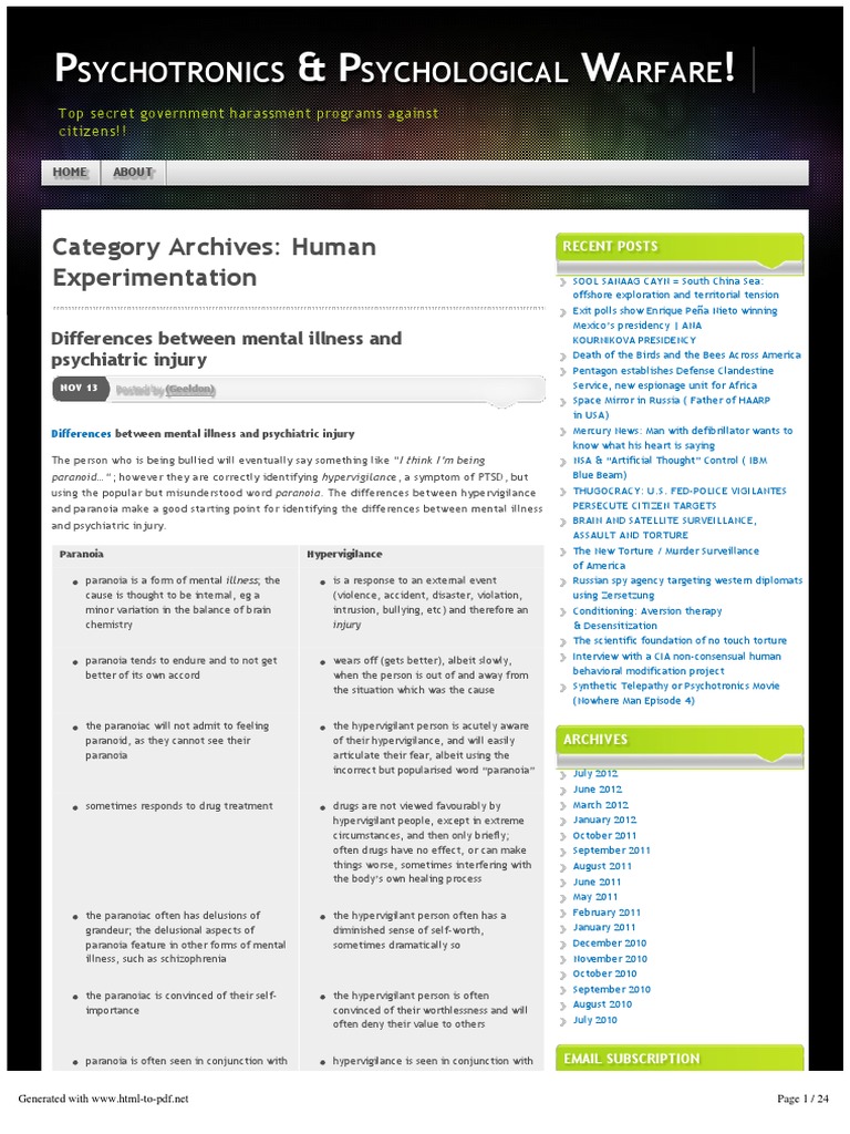 Strahlenfolter Stalking - TI - Human Experimentation - Psychotronics ...