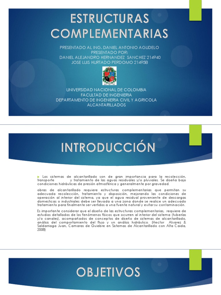 Estructuras Complementarias | PDF | Canal | Bomba