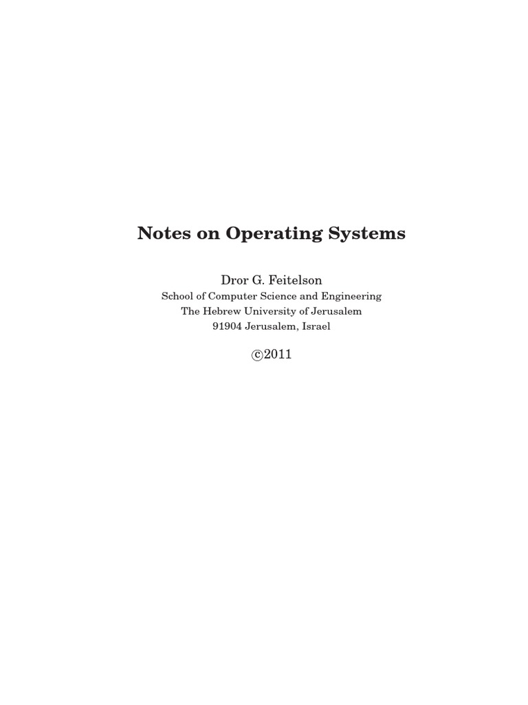 Comprehensive Guide to Operating Systems | PDF | Operating System ...