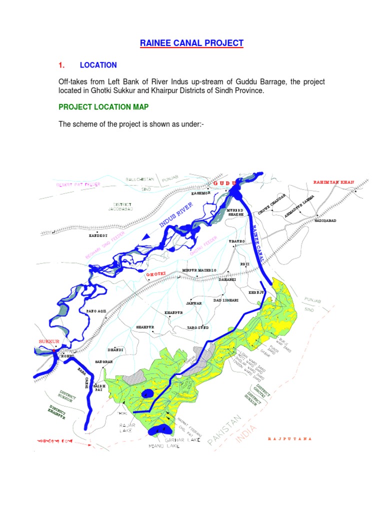 Rainee Canal Project: An Overview of Scope, Objectives, Features, and ...