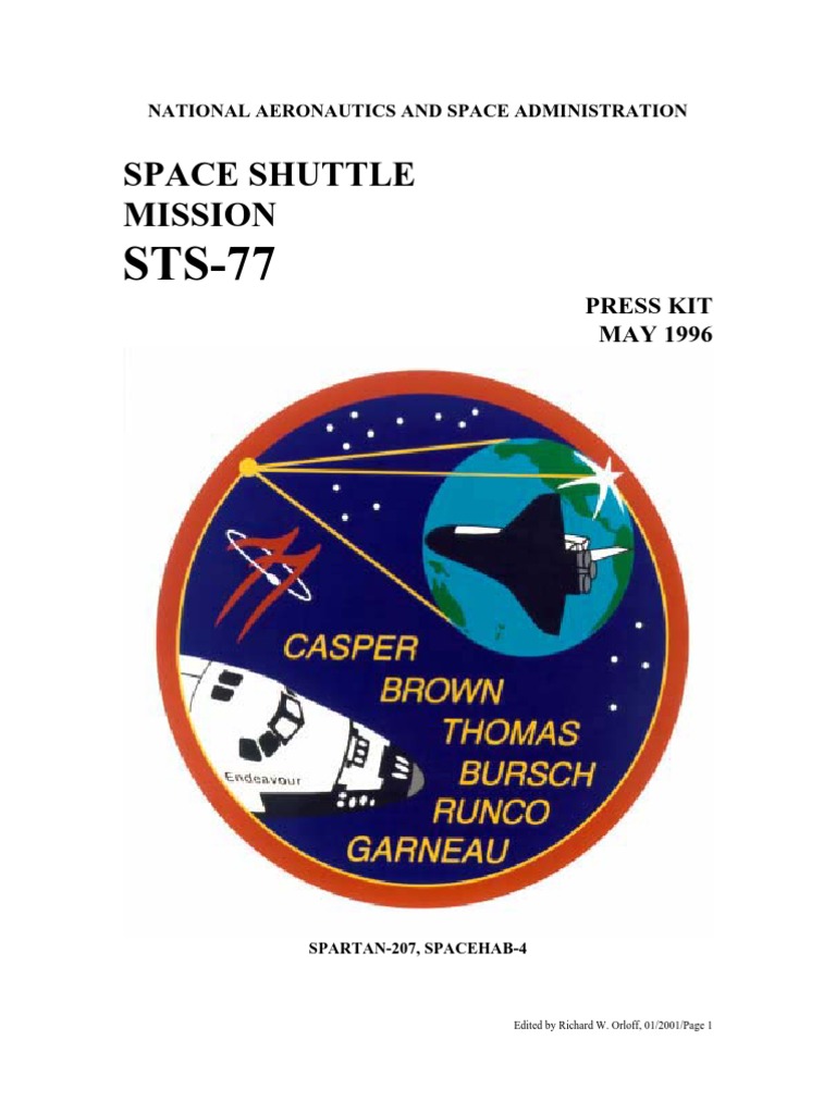NASA Space Shuttle STS-77 Press Kit | PDF
