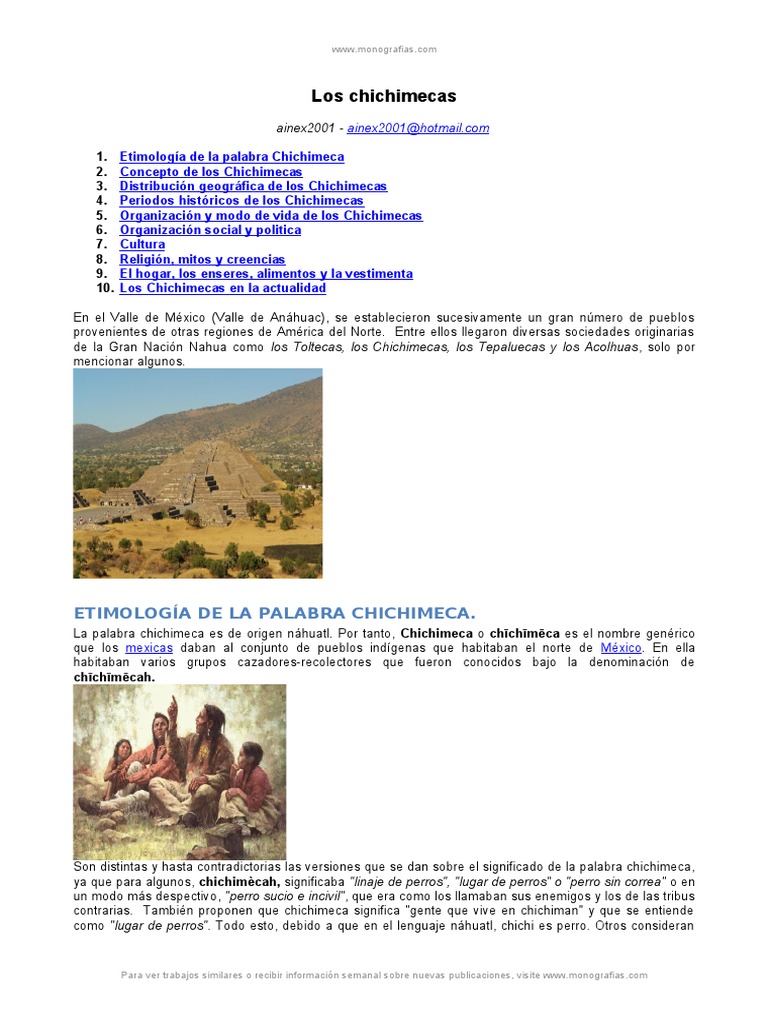 Chichimecas | PDF | Folklore Mexicano | Naturaleza