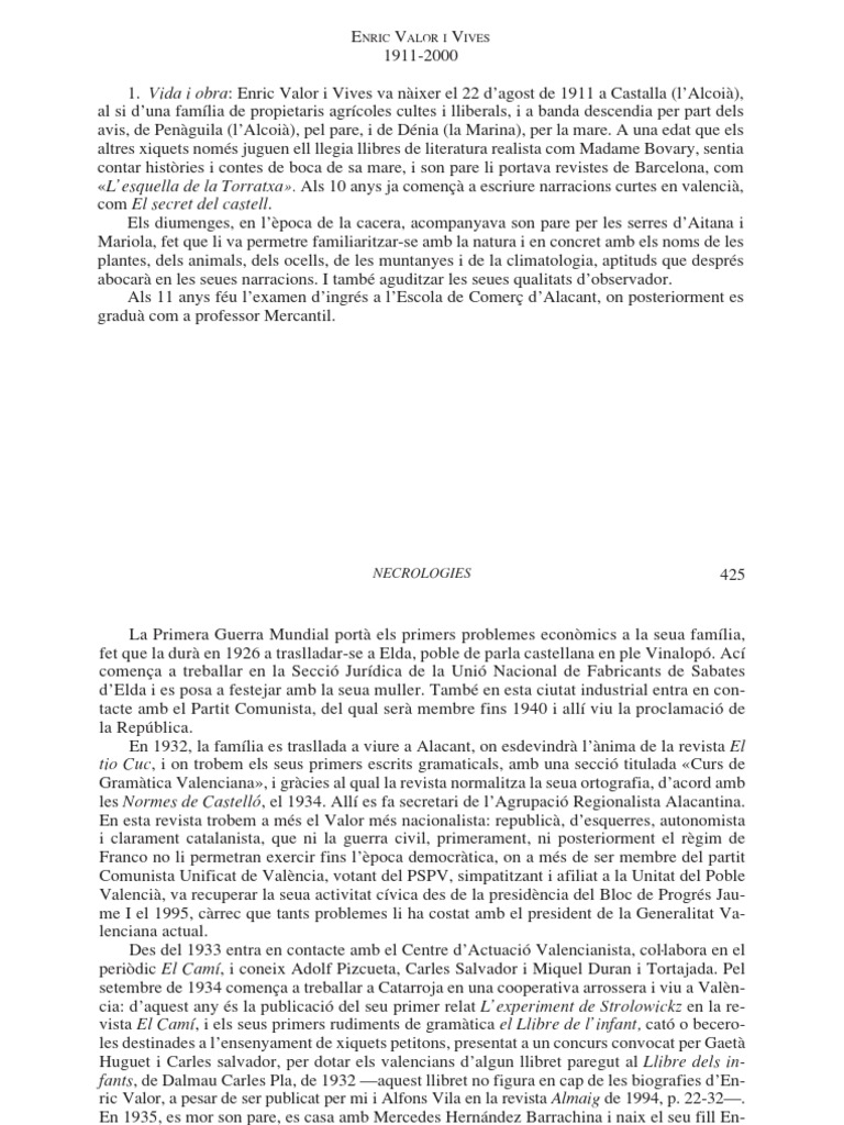 Enric Valor | PDF