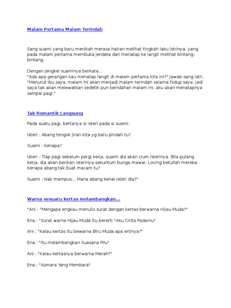 Koleksi Cerita Lucu Lucah | PDF