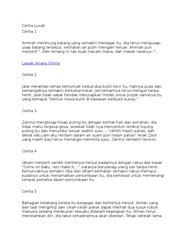 Cerita Lucah | PDF