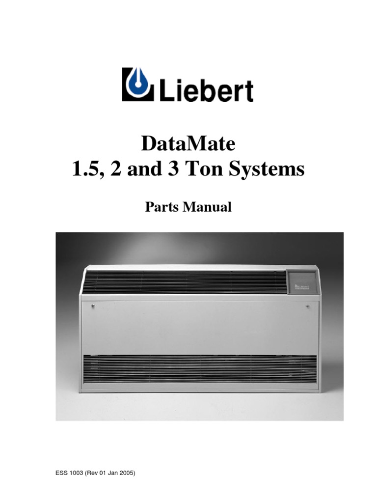 Datamate Parts Manual | PDF | Air Conditioning | Pump