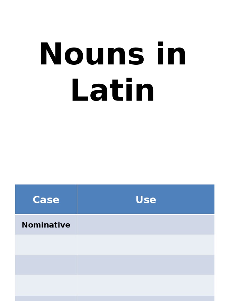 Latin Noun Declension Guide | PDF | Grammatical Number | Object (Grammar)
