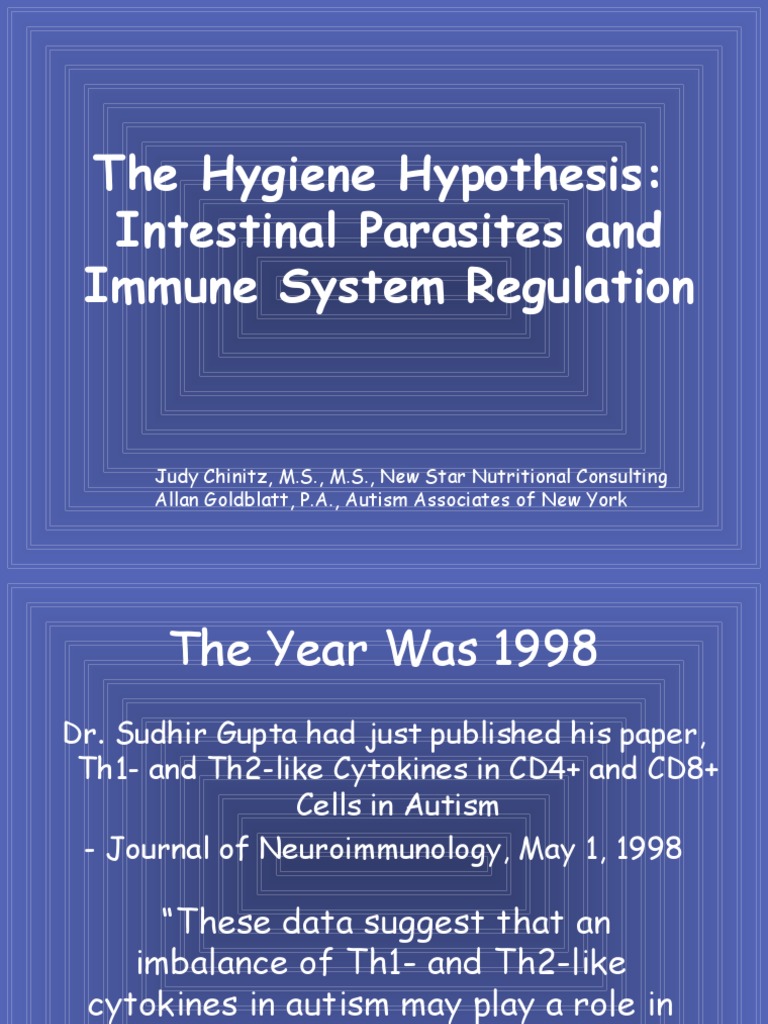 The Hygiene Hypothesis: Intestinal Parasites and Immune System ...