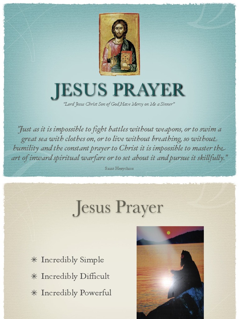 Jesus Prayer Pdf Pdf Meditation Prayer