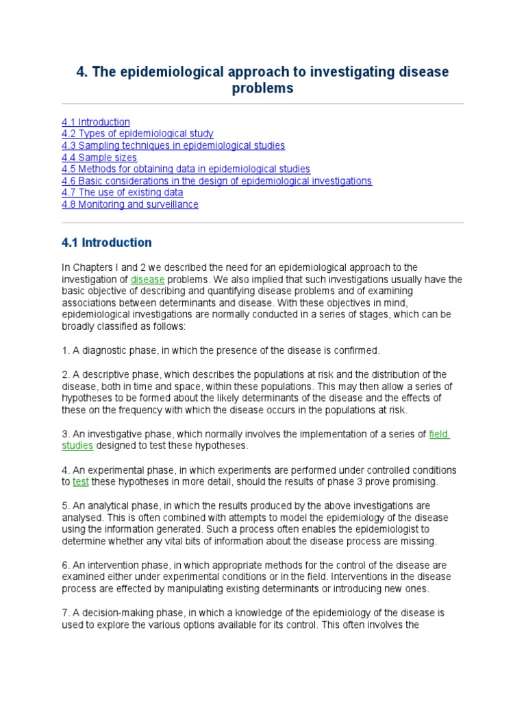 Epidemiology | Sample Size Determination | Sampling (Statistics) | Free ...