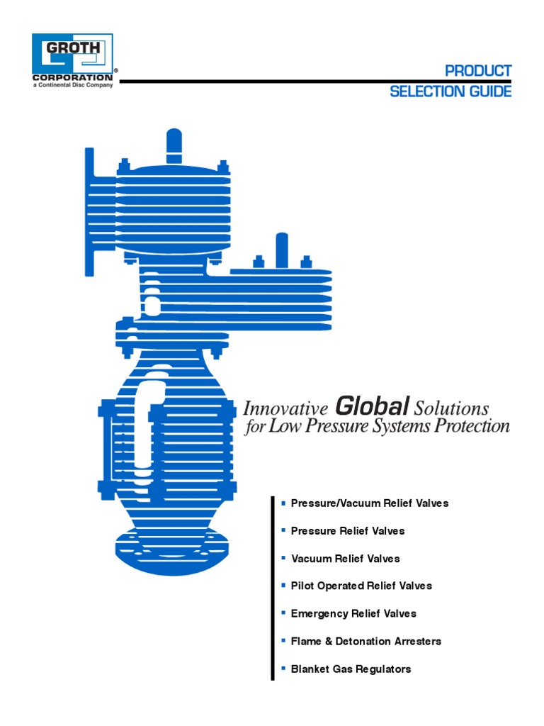 GROTH Product Selection Guide | PDF | Valve | Clean Air Act (United States)