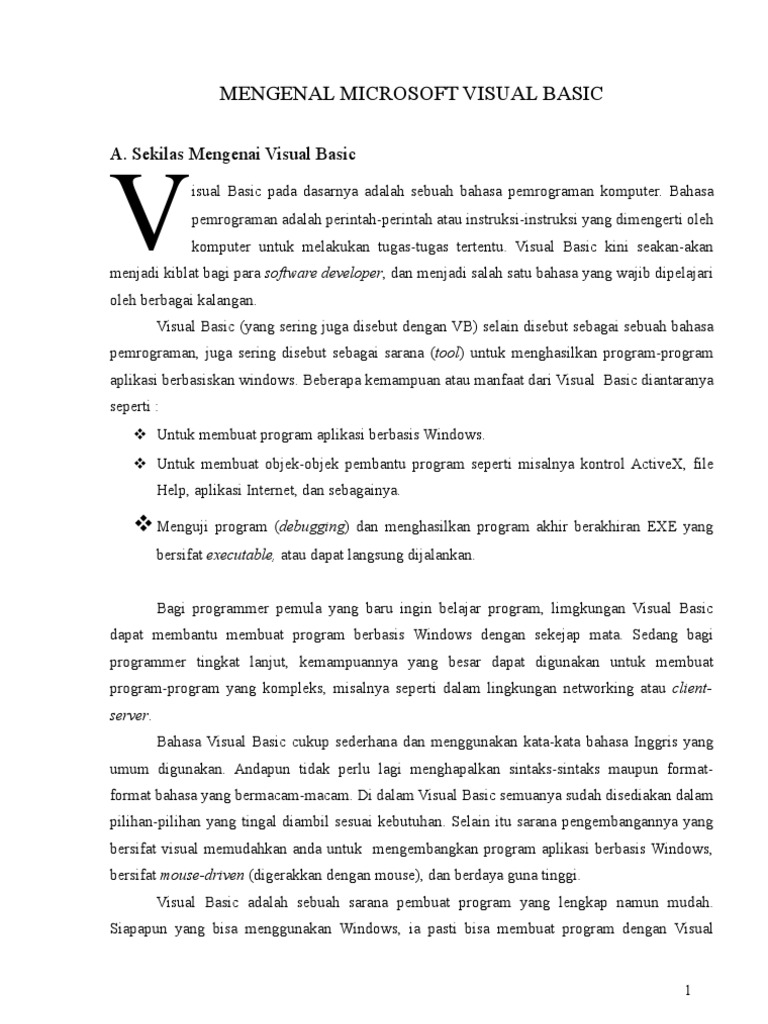 Tutorial Visual Basic | PDF