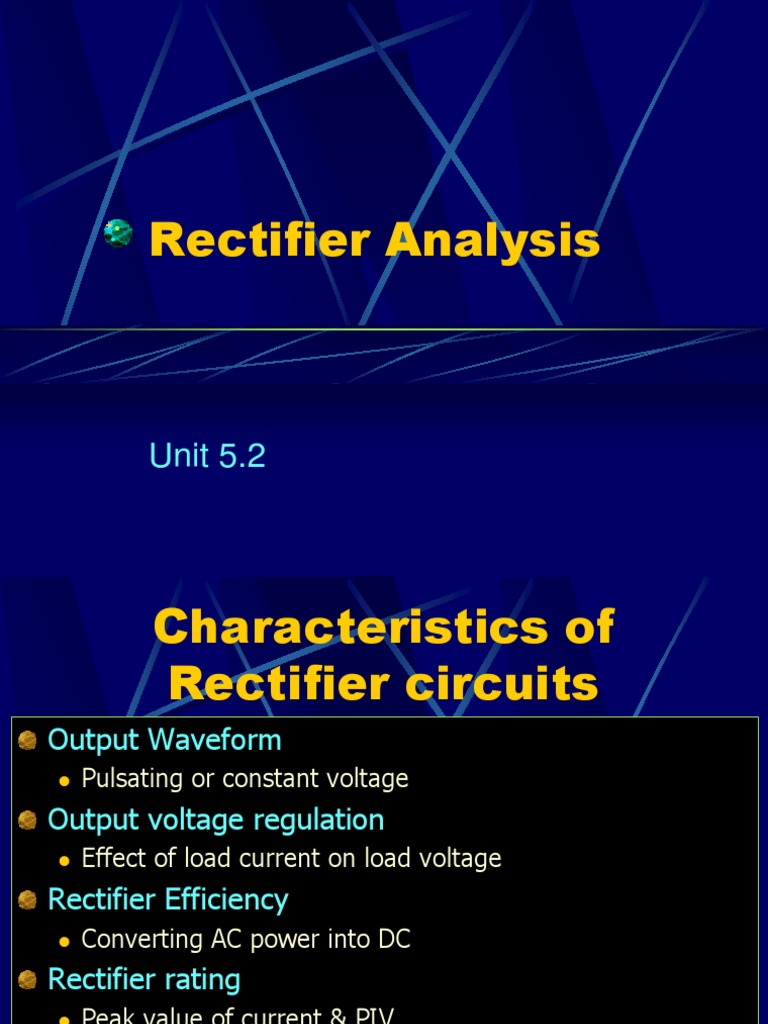 Rectifier | Download Free PDF | Rectifier | Direct Current