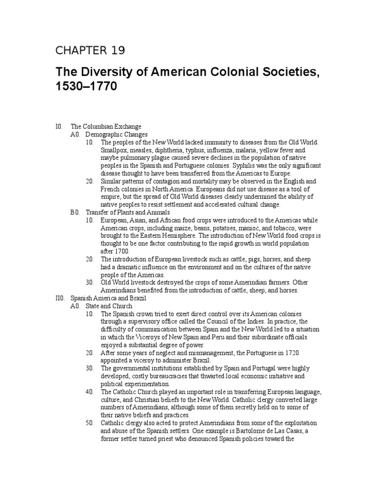 Chapter 19 Notes | PDF | Massachusetts Bay Colony | Slavery