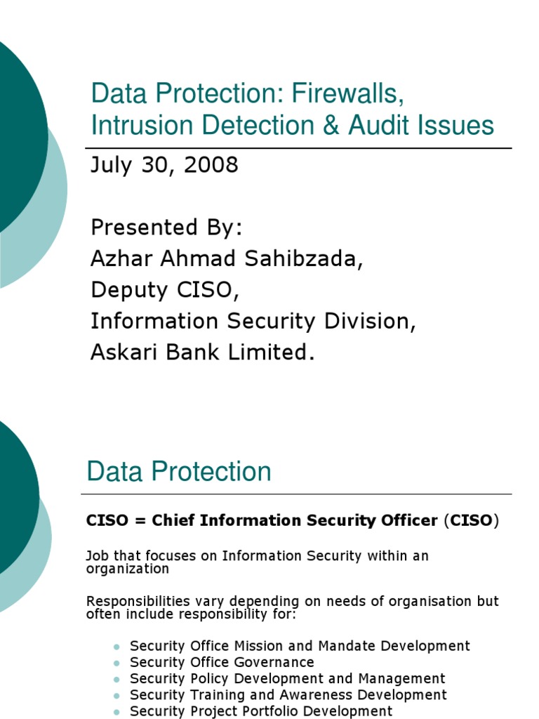 Data Protection | Download Free PDF | Firewall (Computing) | Transmission Control Protocol