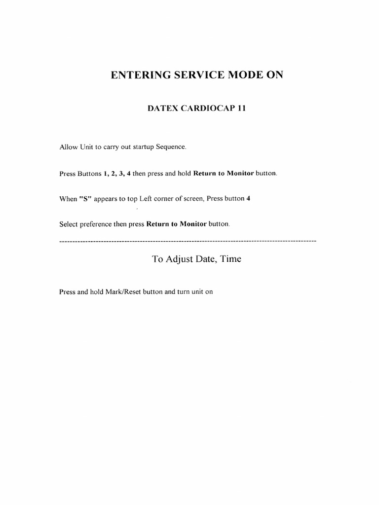 Datex-Ohmeda Cardiocap 2 ECG Monitor - Service Manual PDF | PDF