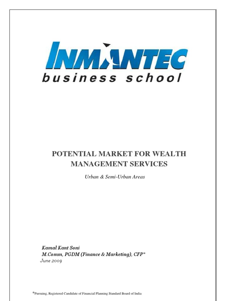 Welath Management Services in Small Cities | PDF