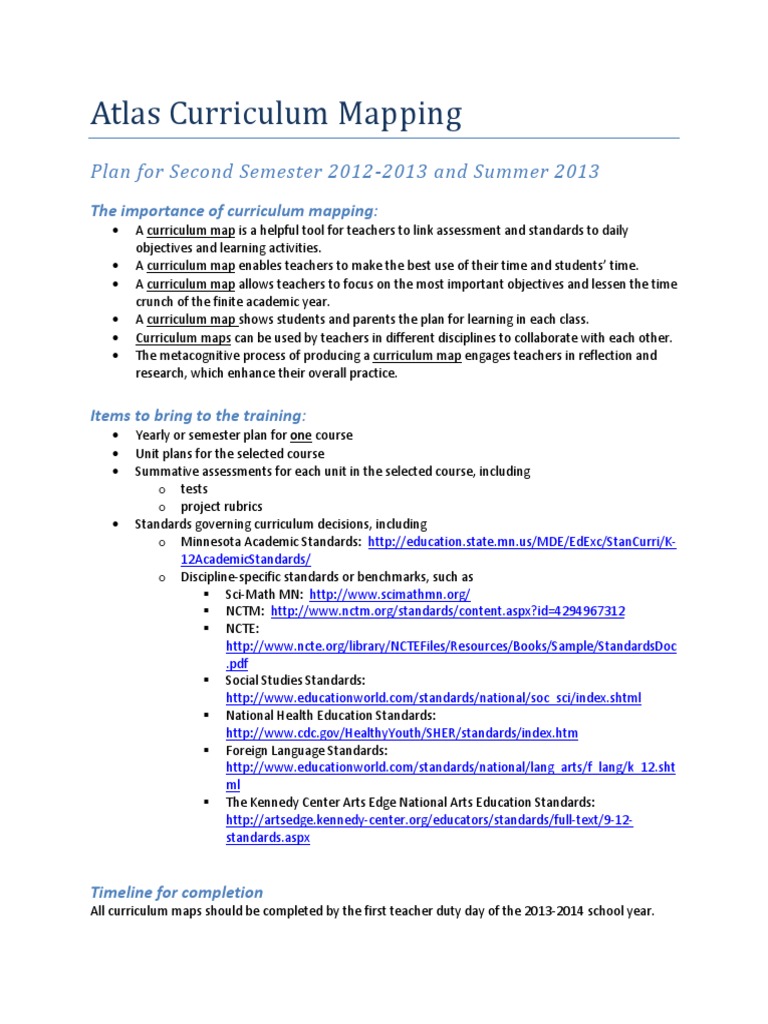 Curriculum Mapping for Teachers | PDF | Curriculum | Educational Assessment