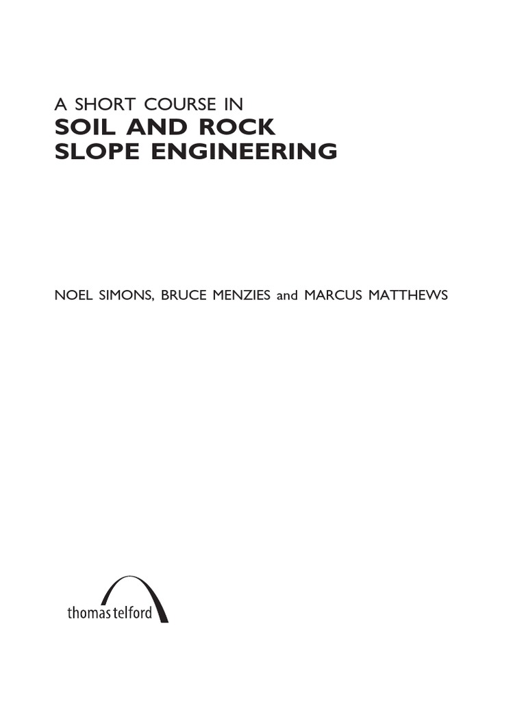 Rock Slope Engineering | PDF | Soil Mechanics | Stress (Mechanics)