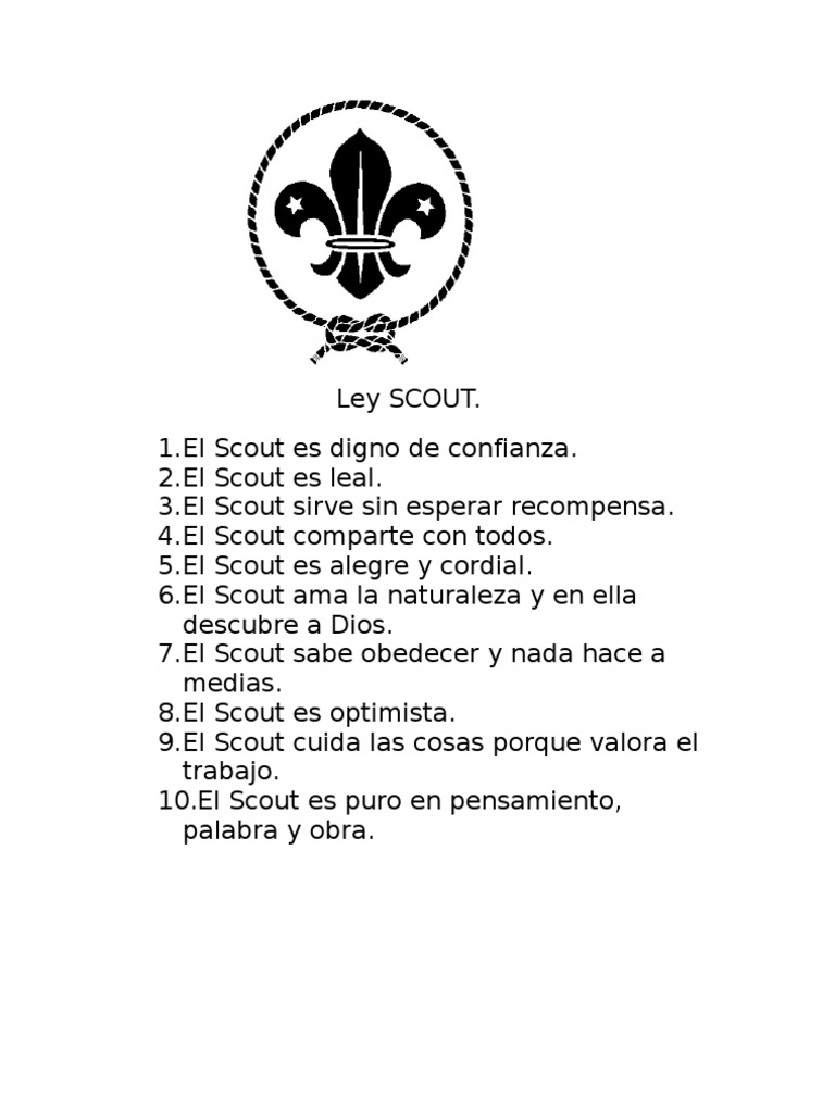Promesas Y Leyes De Las Girl Scouts Para Imprimir C O R N O E M P L U
