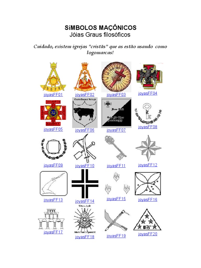 Símbolos Maçônicos e Seus Significados | PDF