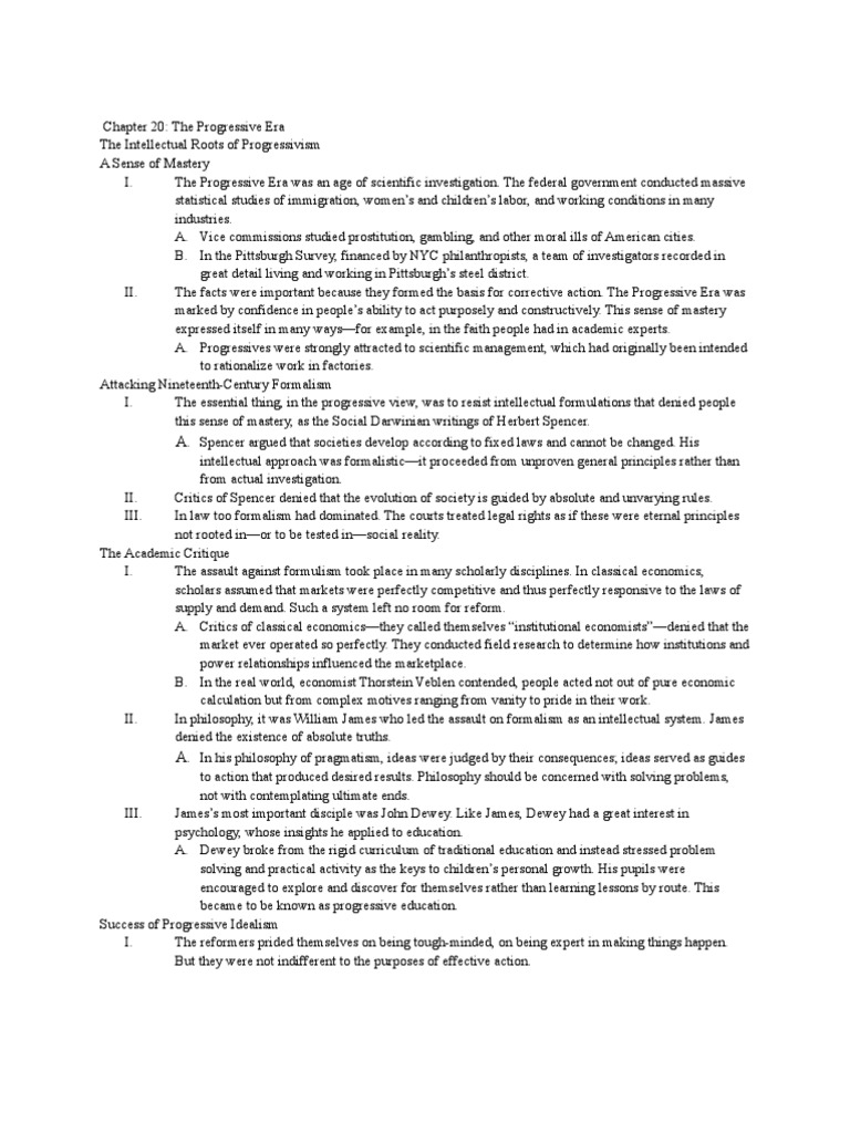 Understanding the Progressive Era | PDF | William Howard Taft ...
