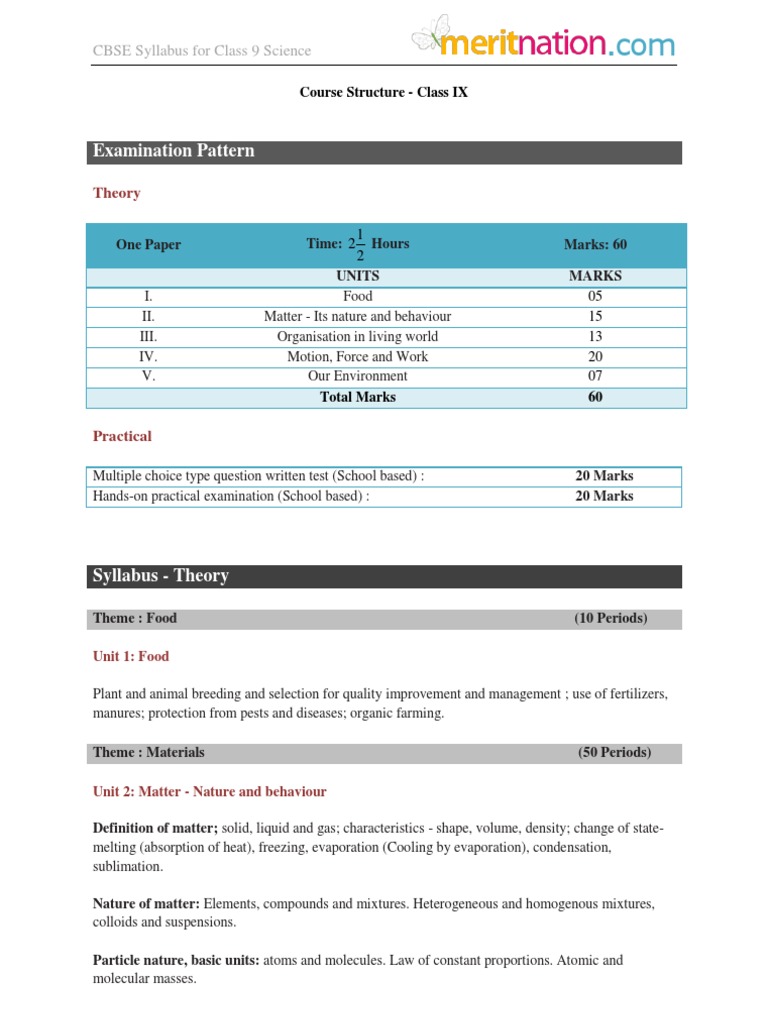 cbse-science-syllabus-class-9-cell-biology-matter