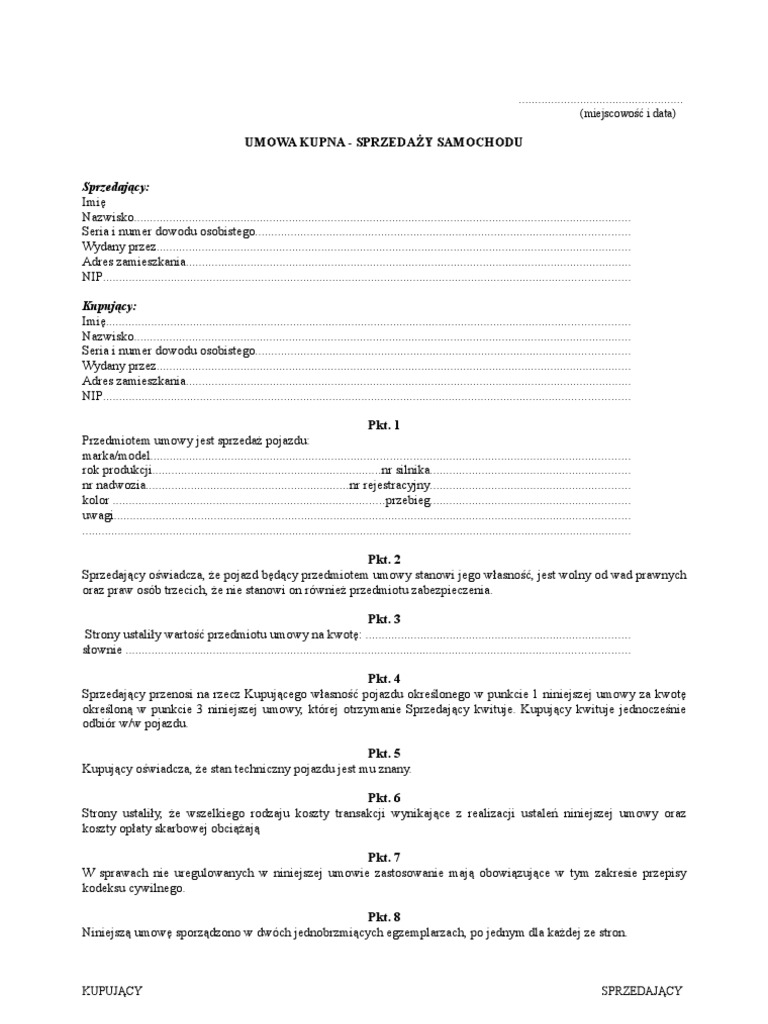 Jelita szczypta pokwitanie umowa kupna sprzedazy samochodu wysokość Konkurencyjny siedem