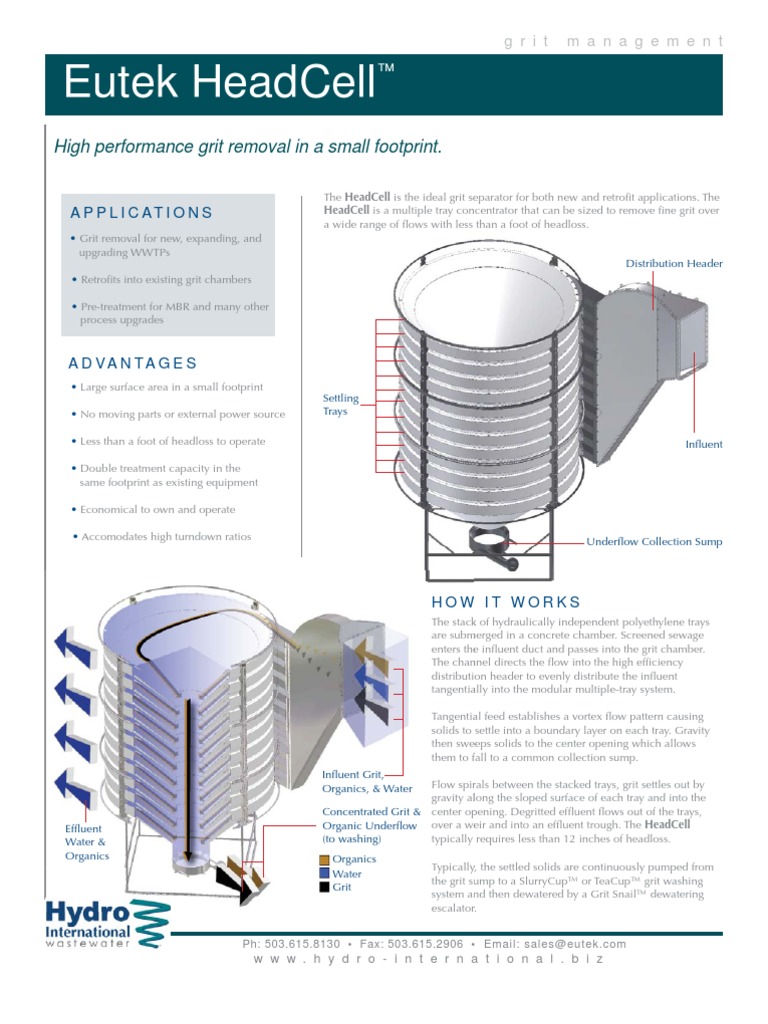 Eutek Headcell Hydro Intl | Concrete | Civil Engineering
