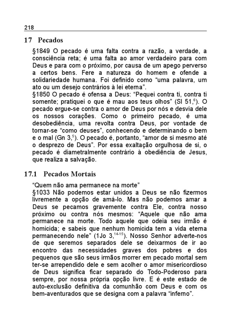 A Lista Dos Pecados | PDF | Ano litúrgico | Liturgia