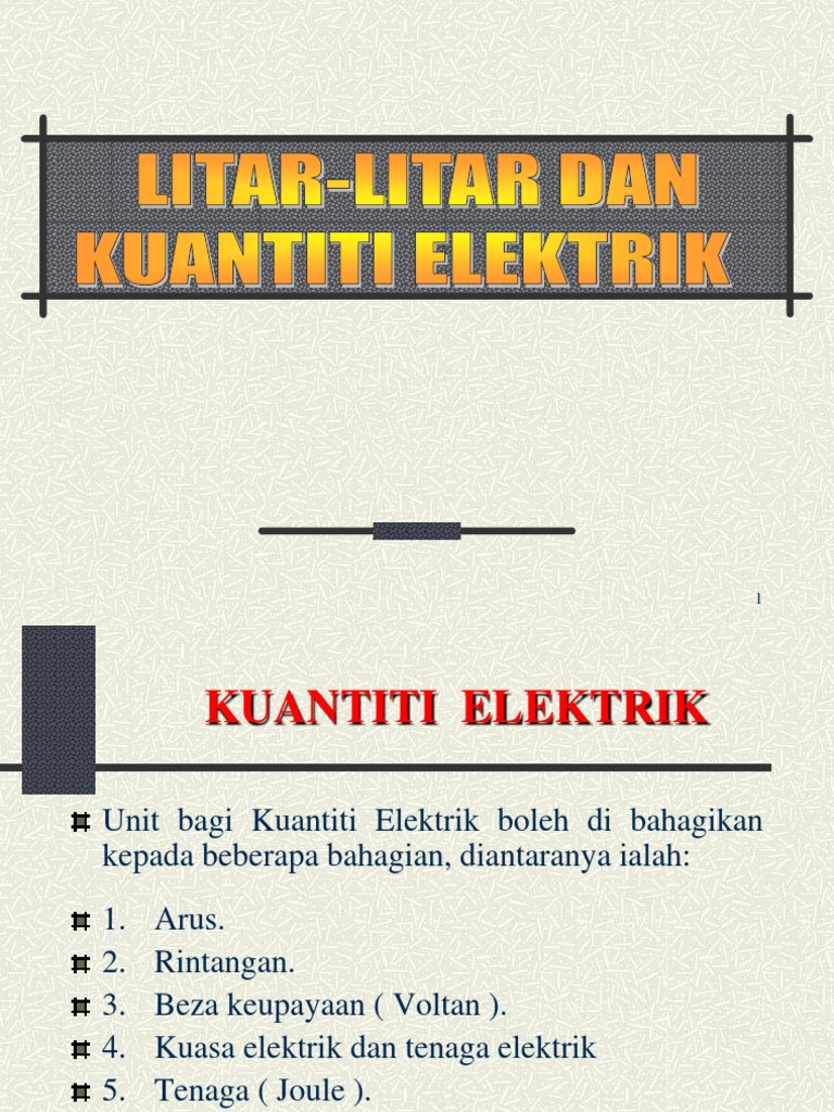 Litar-Litar Dan Kuantiti Elektrik | PDF