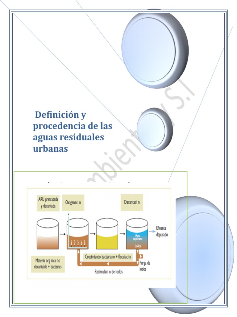 Tea Definicion y Tratamiento de Aguas Residuales Domesticas | PDF ...