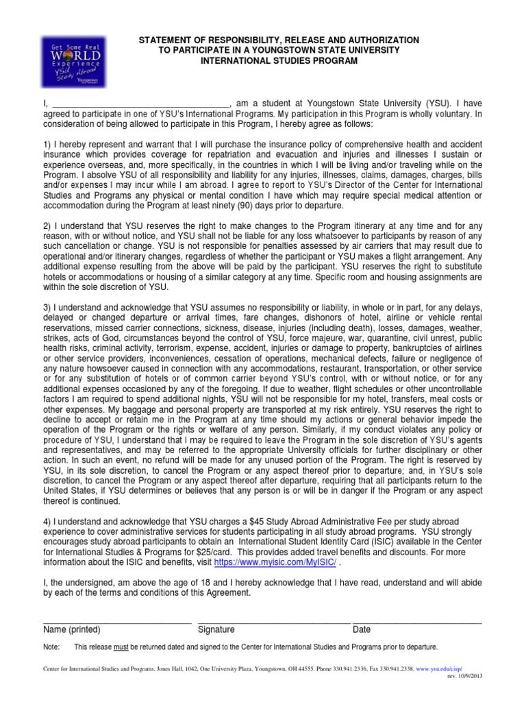 Statement of Responsibility | PDF | Insurance | Common Law