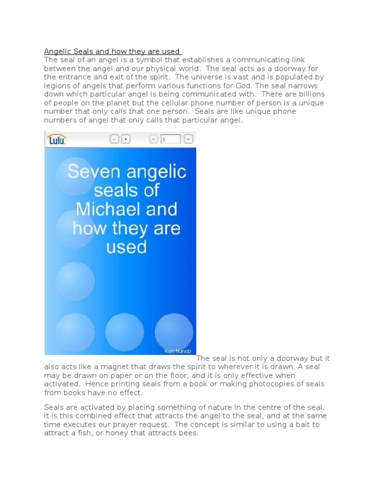 Understanding the Seven Archangel Seals | PDF | Angel | Candle
