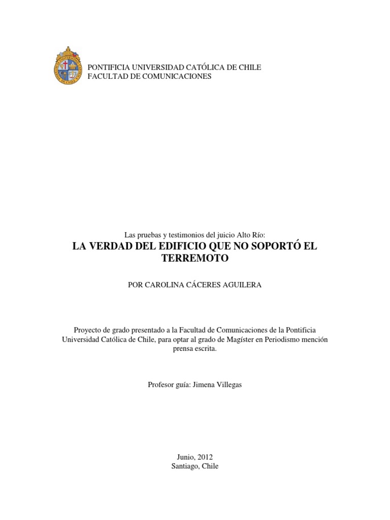 Caida Edificio Alto Rio Chile | PDF