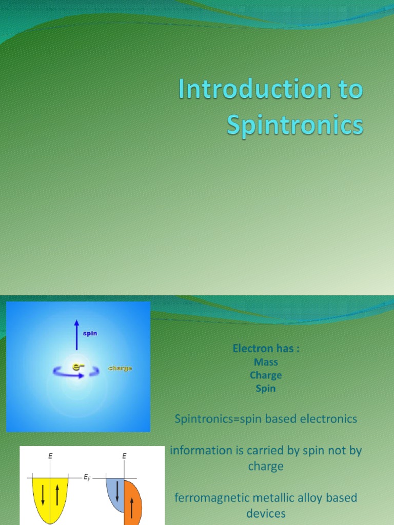 Introduction To Spintronics | PDF | Spin (Physics) | Condensed Matter