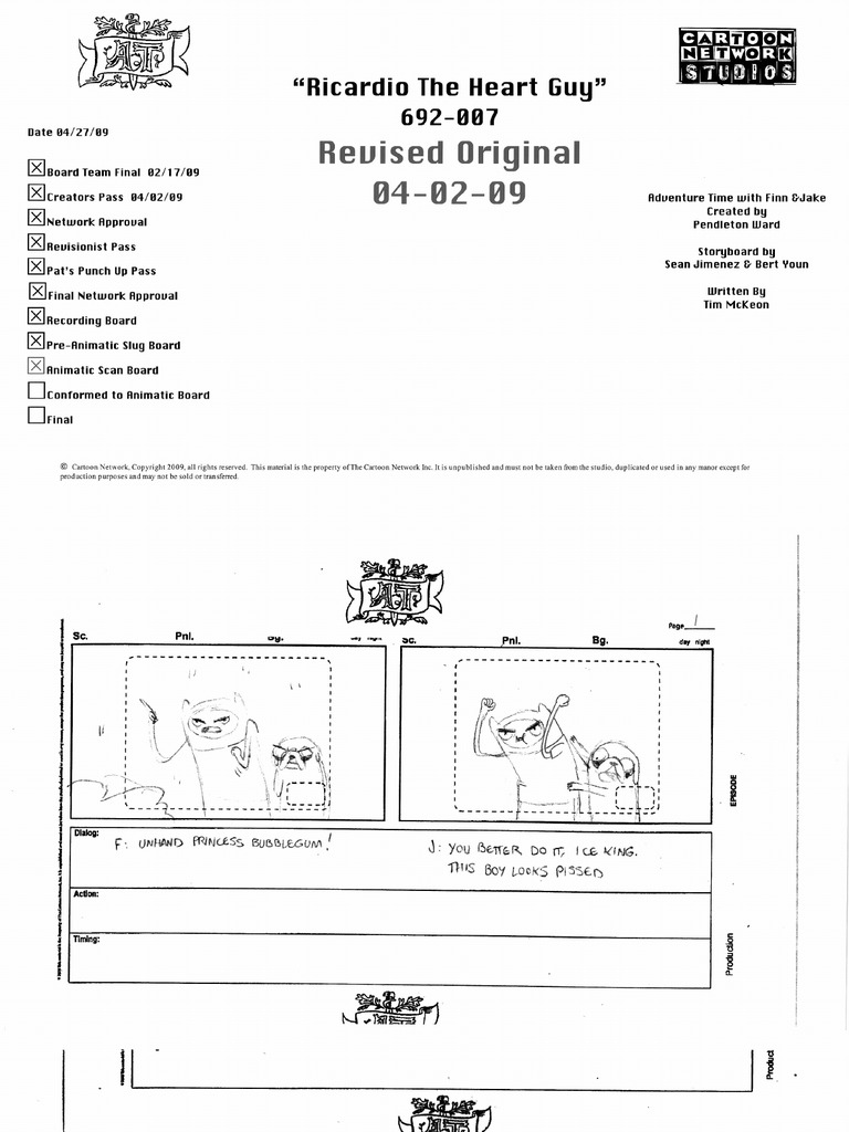 "Ricardio The Heart Guy" Storyboard | PDF