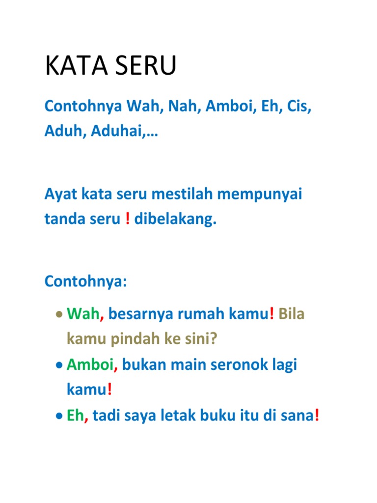 Kata Seru | PDF