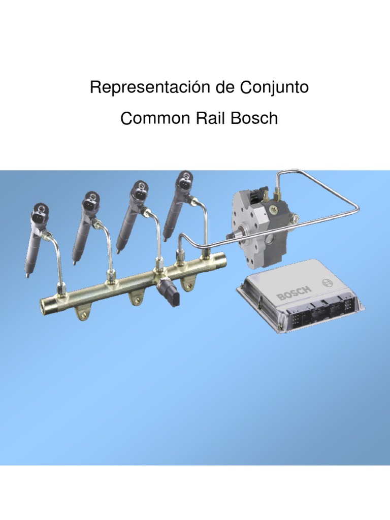 Representación del sistema Common Rail Bosch: Un diagrama detallado de ...