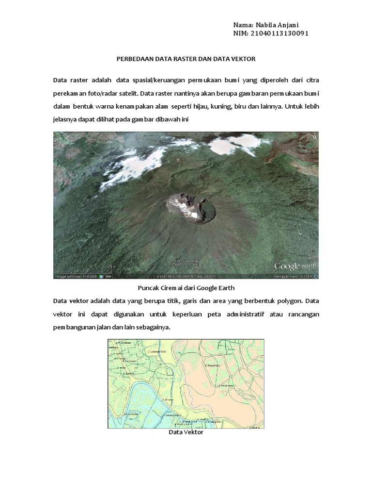 Perbedaan Data Raster Dan Data Vektor | PDF | Metode & Bahan Ajar ...