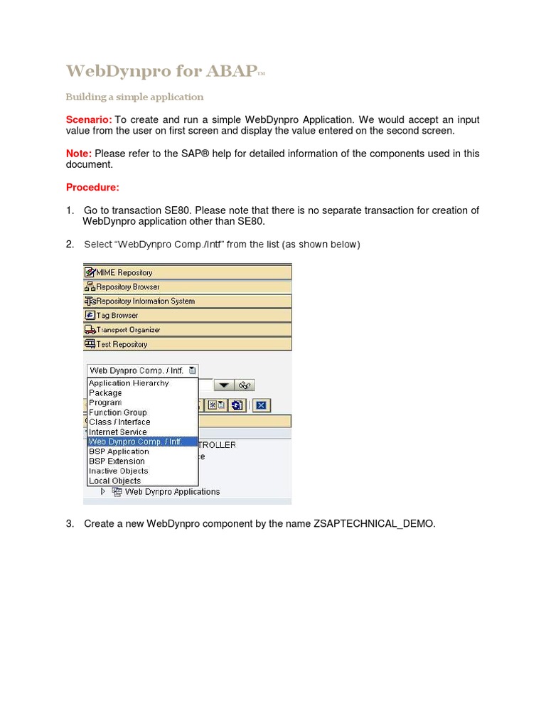 Simple Web Dynpro | PDF