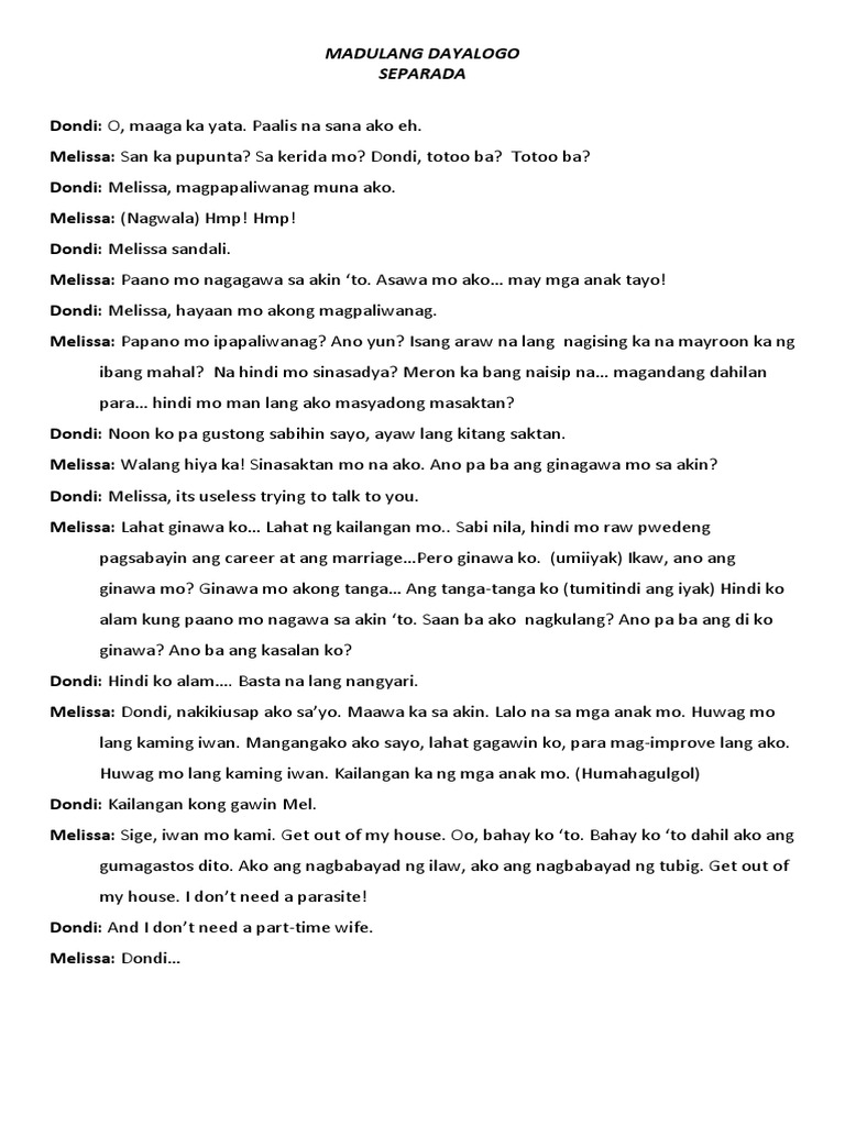 Madulang Dayalogo | PDF