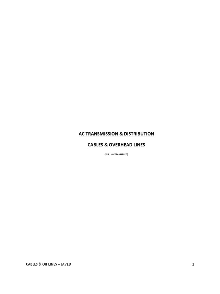 Transmission and Distribution | PDF