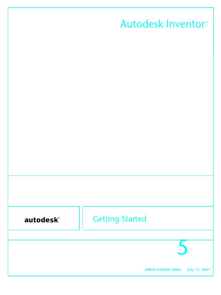 Autodesk Inventor Getting Started Pdf Menu Computing Auto Cad