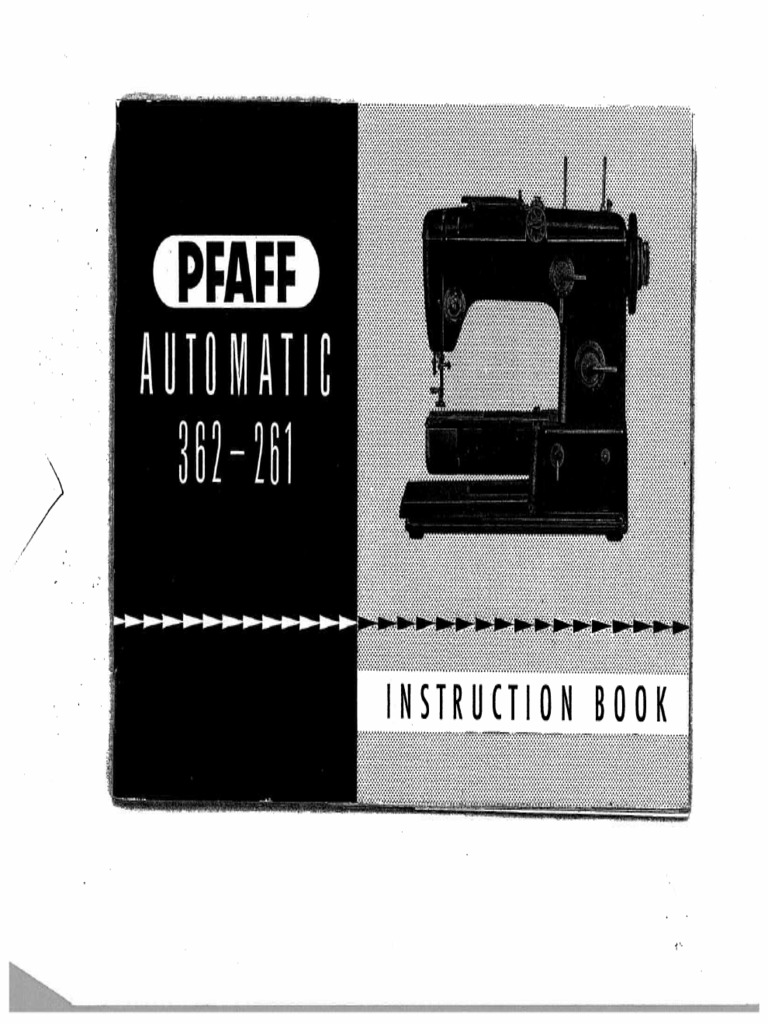 Pfaff 362-261 | PDF | Sewing | Seam (Sewing)