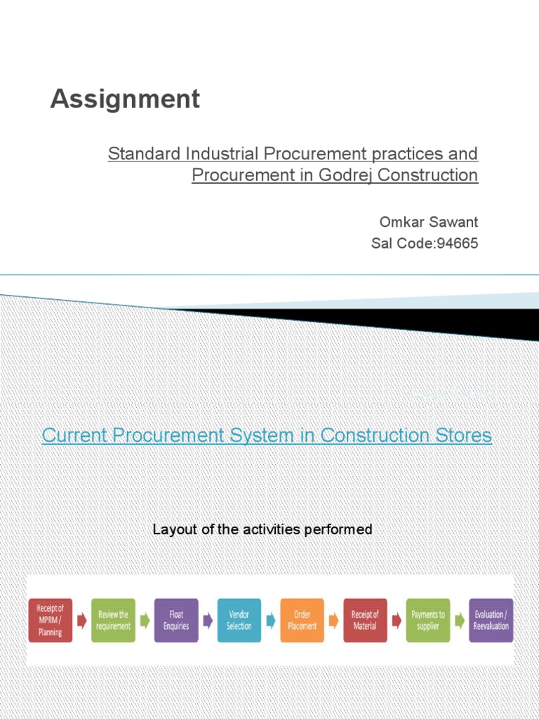 Project Procurement | Procurement | Specification (Technical Standard)