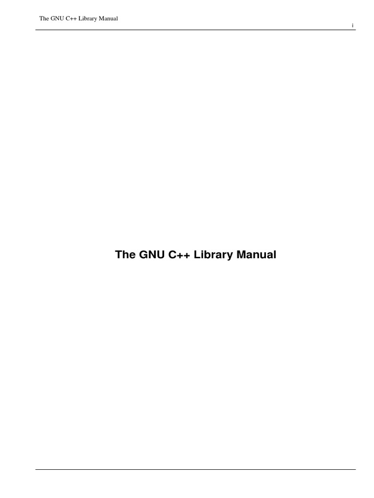 GNU C++ Manual | PDF | Areas Of Computer Science | Computer Programming