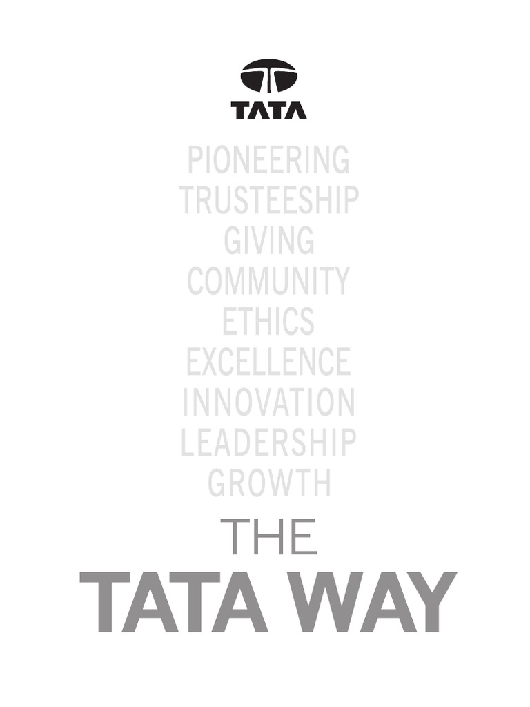 The Tata Way | PDF | Business Ethics | Business